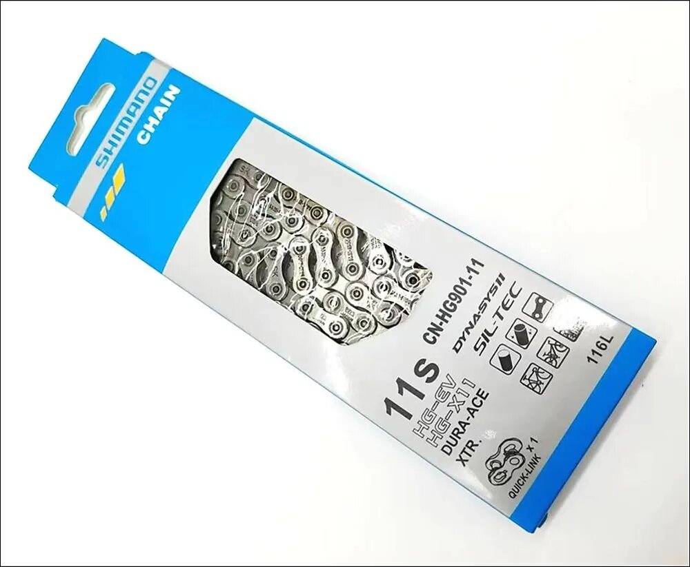 2024 Новый Shimano "XTR HG901" Велосипедная Цепь, 11 Скоростей, 116 Узлов. Роад / МТБ / Е - Бике