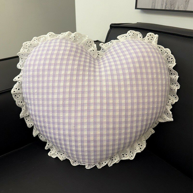 Moon pillow yellow and blue soft cushion for relaxation and reading corner purple heart