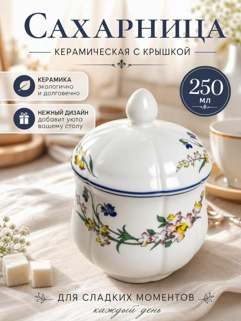 Сахарница с крышкой 250 мл