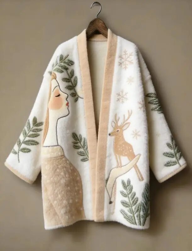 Фланелевый халат DIDUQIPAO в стиле Харадзюку S, kimono 9