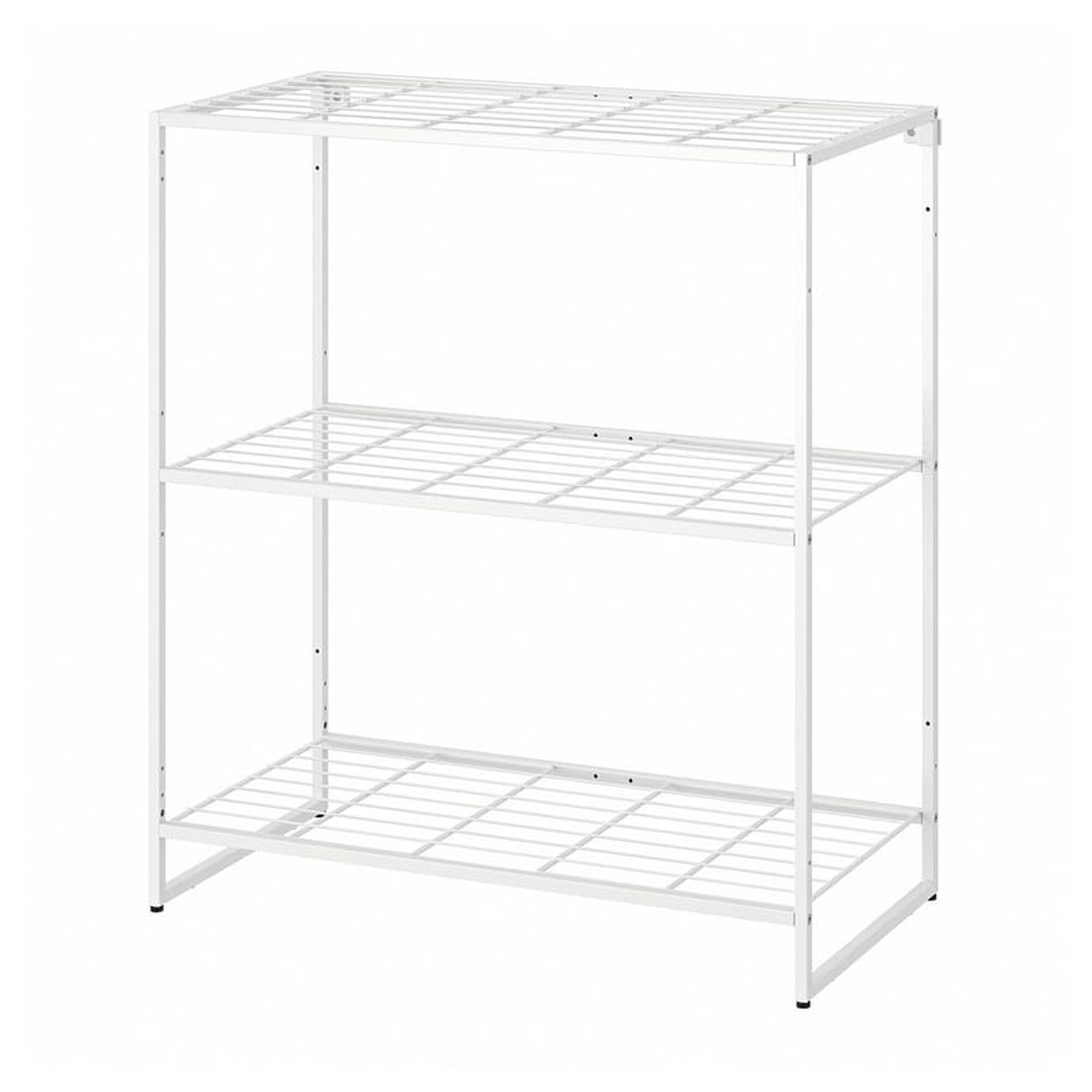 Стеллаж IKEA "JOSTEIN" 794.369.52, металлический, белый, универсальный, 81 см x 40 см x 90 см