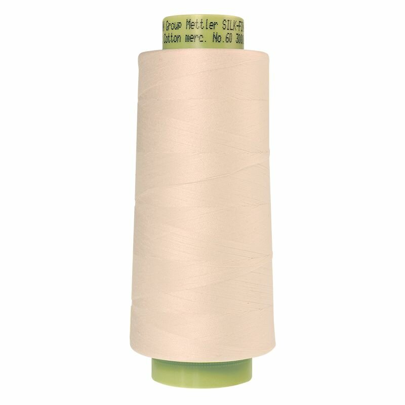Нить для машинного квилтинга METTLER "Silk Finish", Cotton 60, 2743 м, цвет 3000, Candlewick