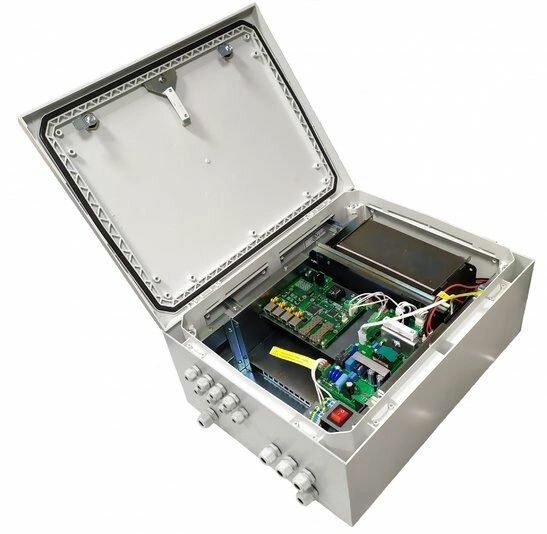 Уличный гигабитный бесперебойный коммутатор TFortis PSW-2G+UPS-Box для подключения 4х камер, PoE 160 Вт (ККС-2 в комплекте)