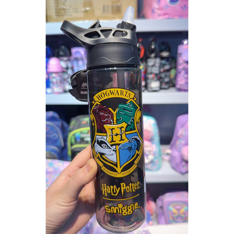 Австралийская соломенная бутылка для воды Smiggle для мужчин, женщин, детей и студентов, легкая, прозрачная, портативная, объемом 650 мл.