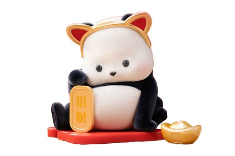 Фигурка-сюрприз унисекс 52TOYS Panda Roll Panda Is Also A Cat Collection, Confirmed-Ultra Stealth Edition-Money Bean (Open)