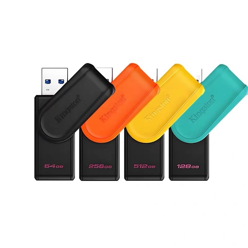 Kingston вращающийся USB-флеш-накопитель 256 ГБ — высокоскоростная передача данных для ПК, ноутбуков и мобильных