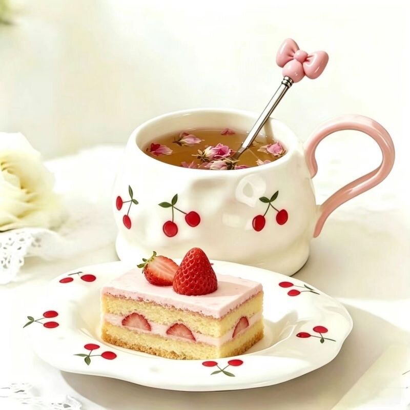 Керамическая кружка для кофе, круглая кофейная чашка из керамики для дома и офиса, подарочный набор кружек с ручкой