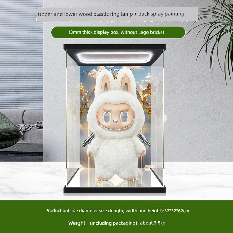 POP MART Коробка для фигурок Inky Angel с фоновым изображением и обратной подсветкой