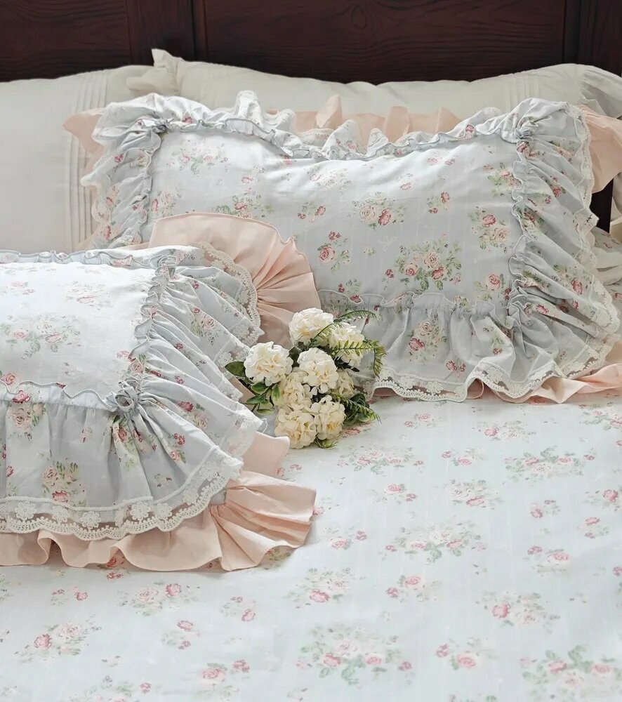 Наволочка, Pillowcase Floral Style 001, Хлопок, 48x74 см 2шт