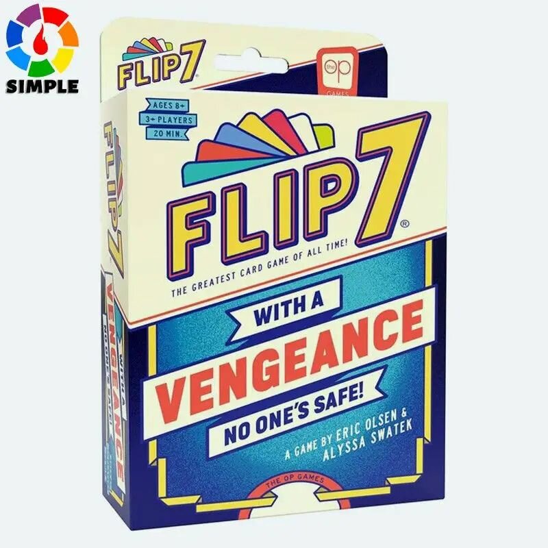 Flip 7 with a Vengeance Party Card Game 3+ Players, Ages 8+ Карточная игра Настольная игра