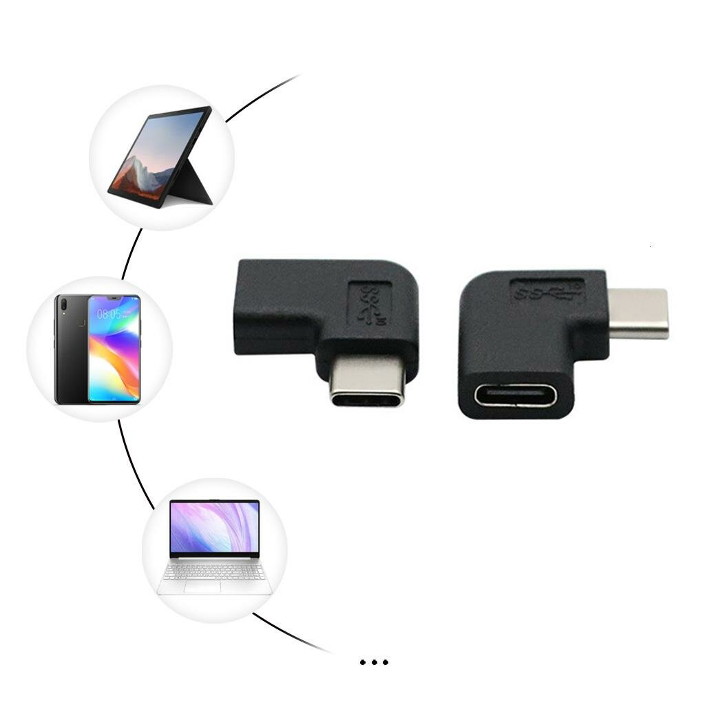 Адаптер USB 3.1 Type-C 90° (2 шт.) — фото 1