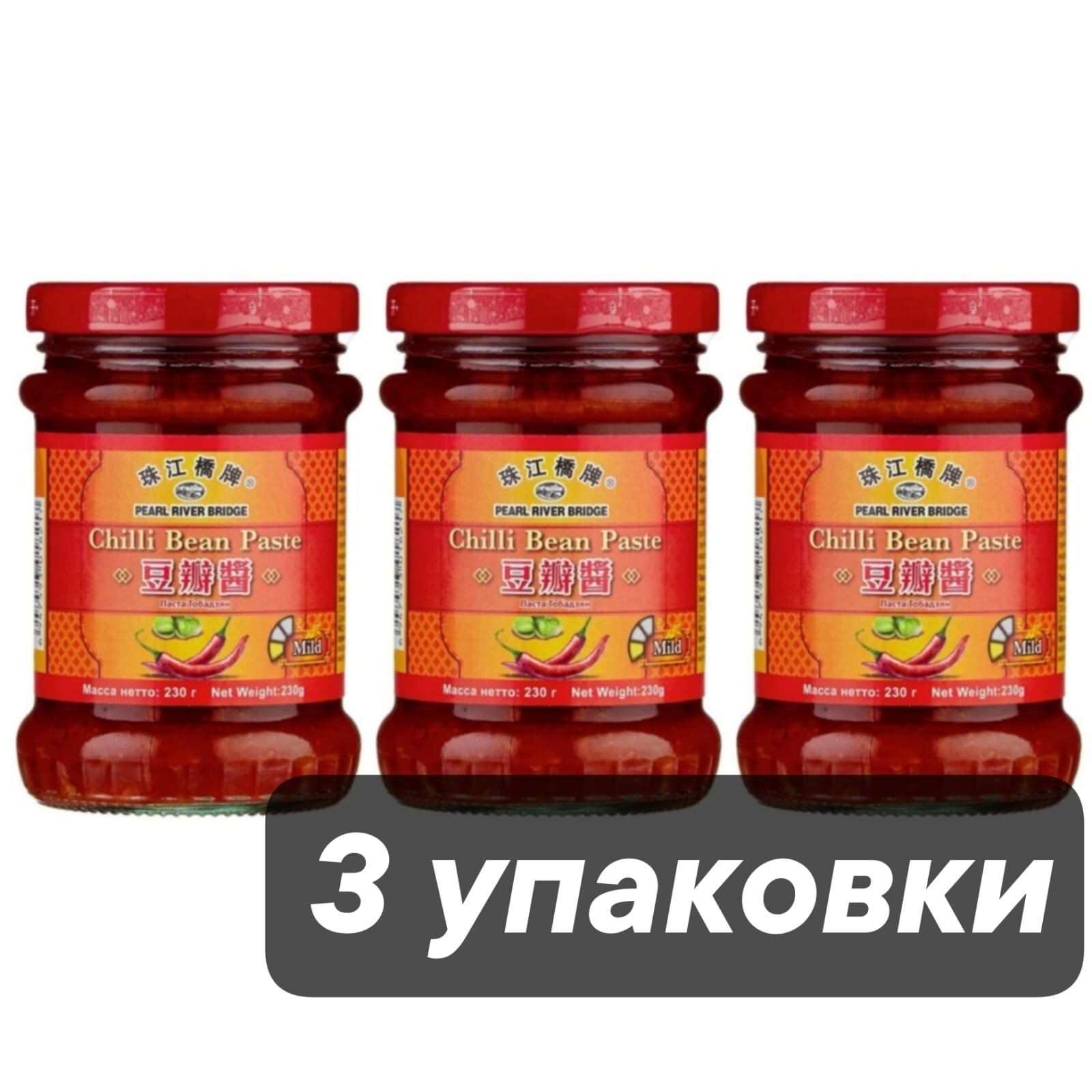 Соус Pearl River Bridge паста Тобадзян 230 г x 3 шт