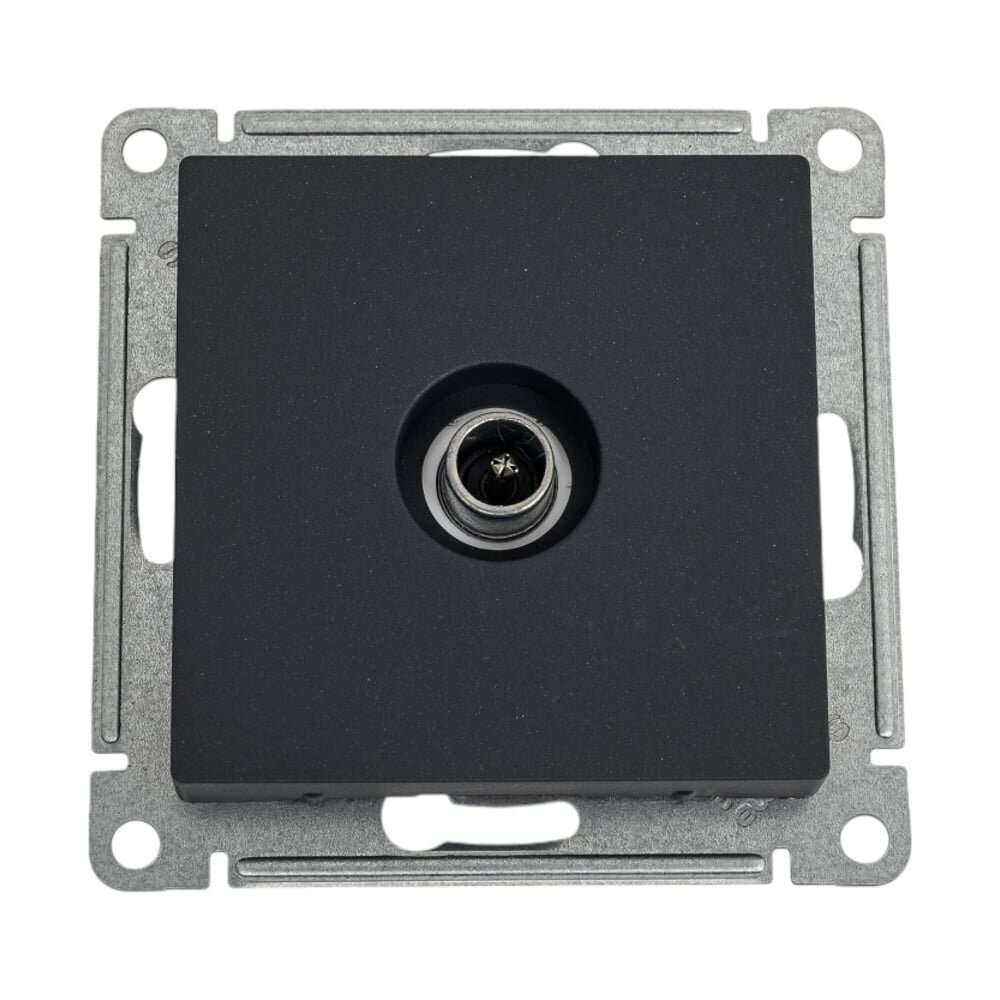 Оконечная tv розетка Systeme Electric Atlasdesign базальт 1db, механизм ATN001491