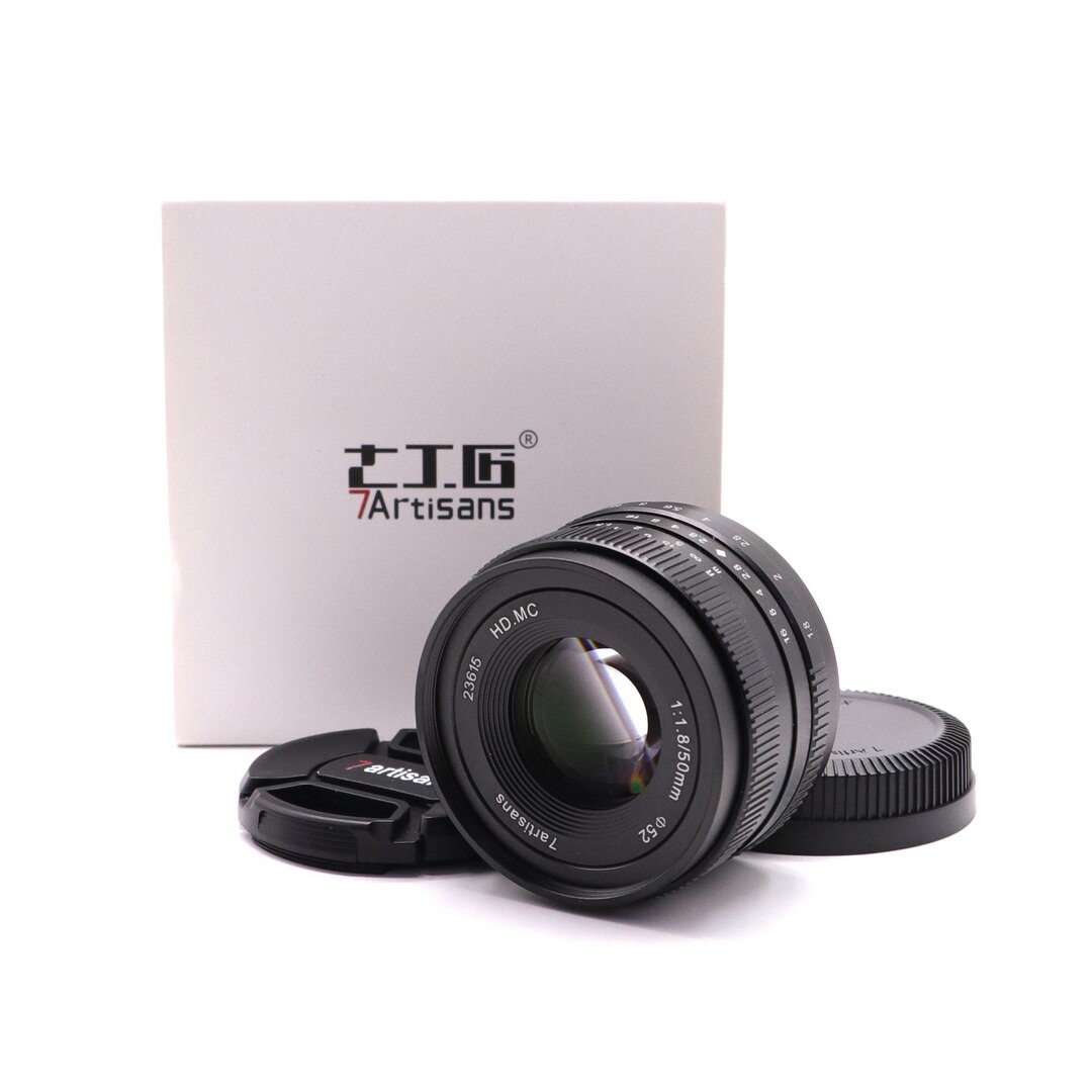 7Artisans 50mm f/1.8 для Fujifilm FX в упаковке