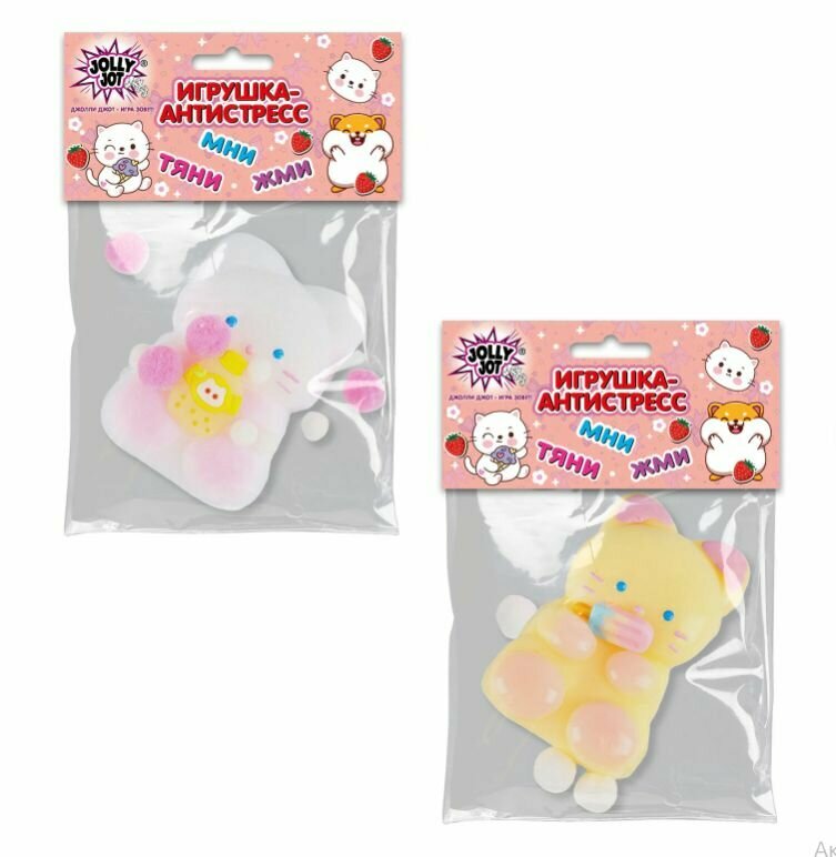 Игрушка-антистресс "Кошечка" 9 см, 1 шт.