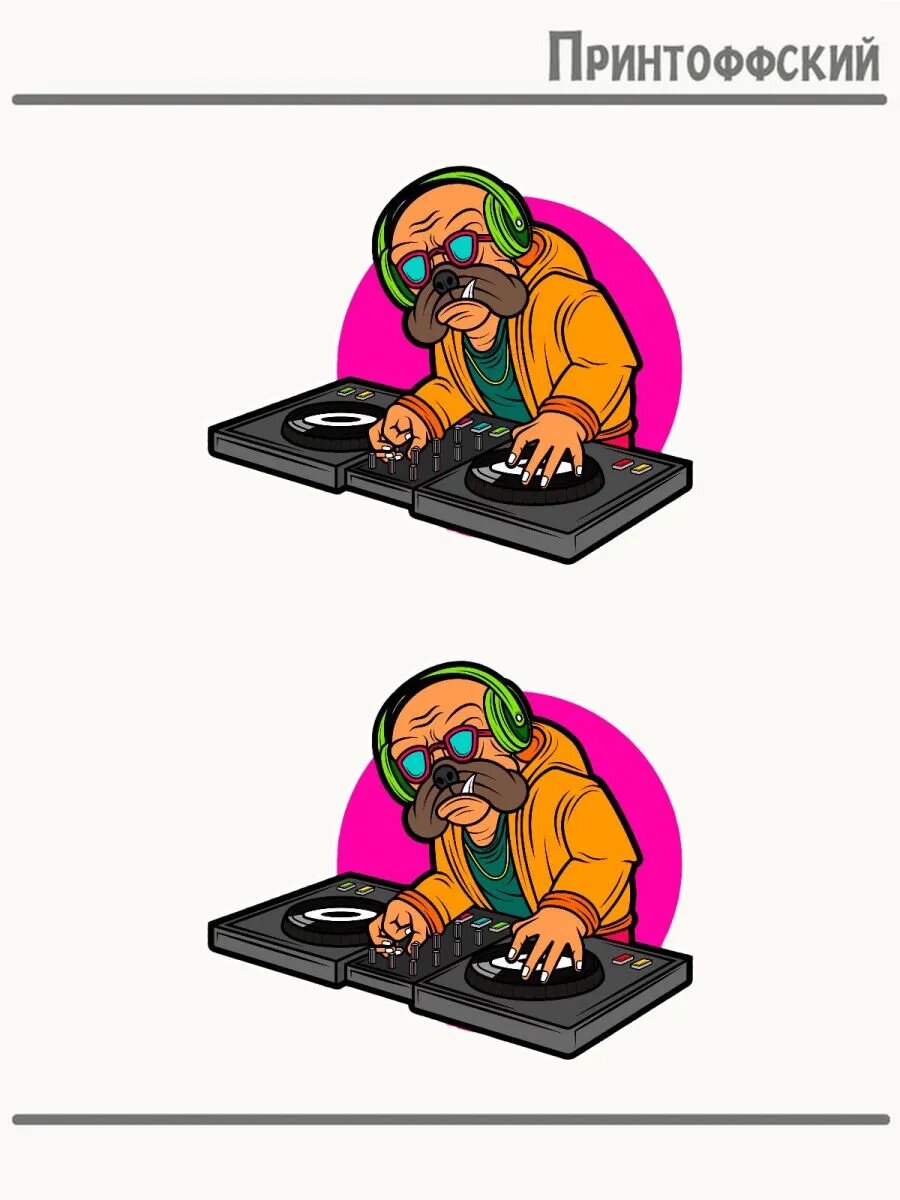2-е (Две) Термонаклейки Бренд Найк Dj Собака Nike