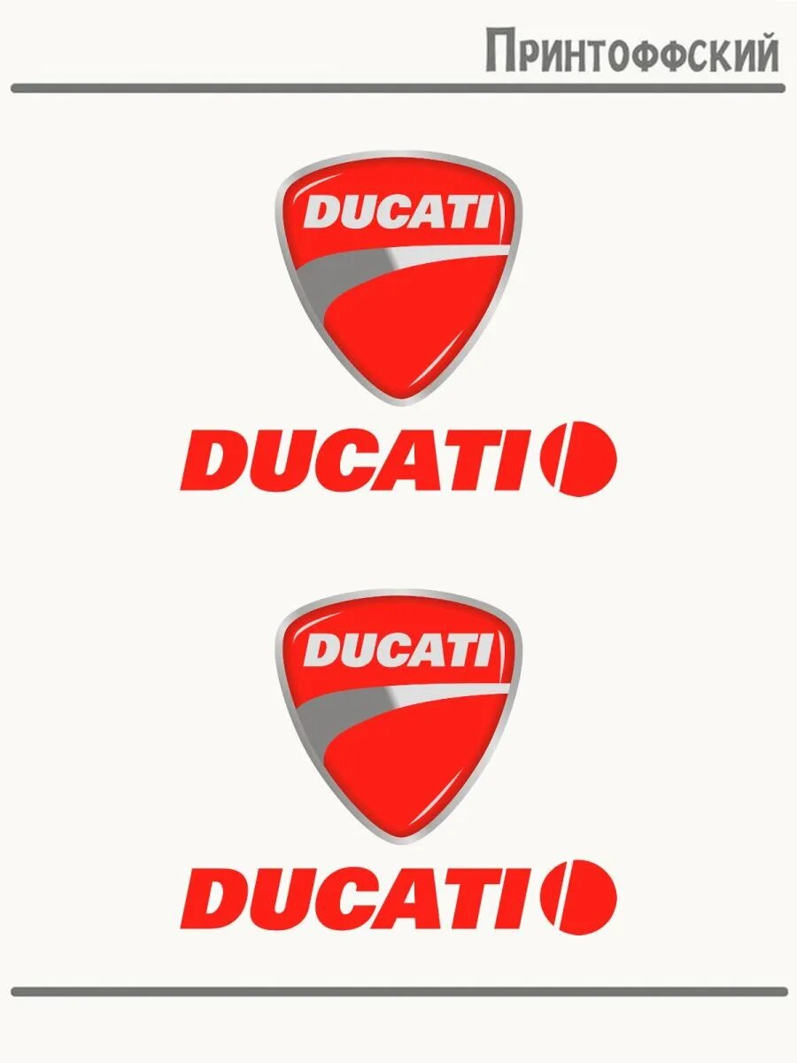 2-е (Две) Термонаклейки дукати ducati