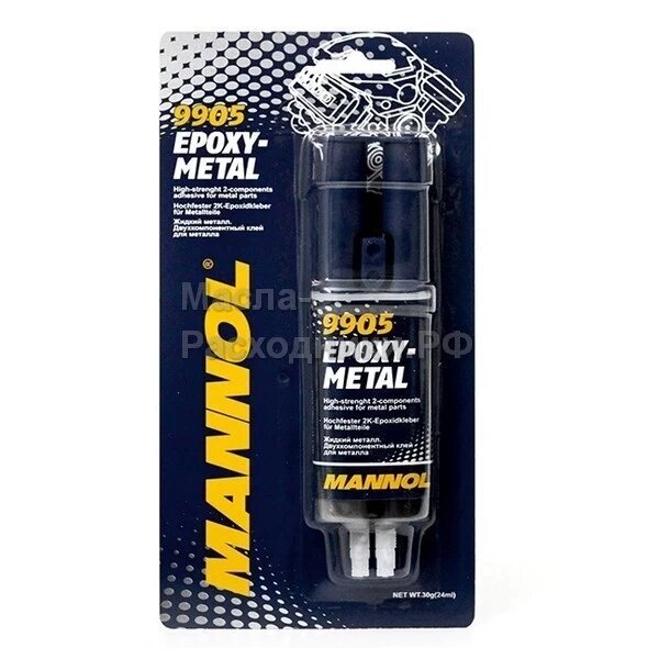Автохимия MANNOL Клей для металла MANNOL Epoxy-Metal "Жидкий металл" (30 гр) 2404