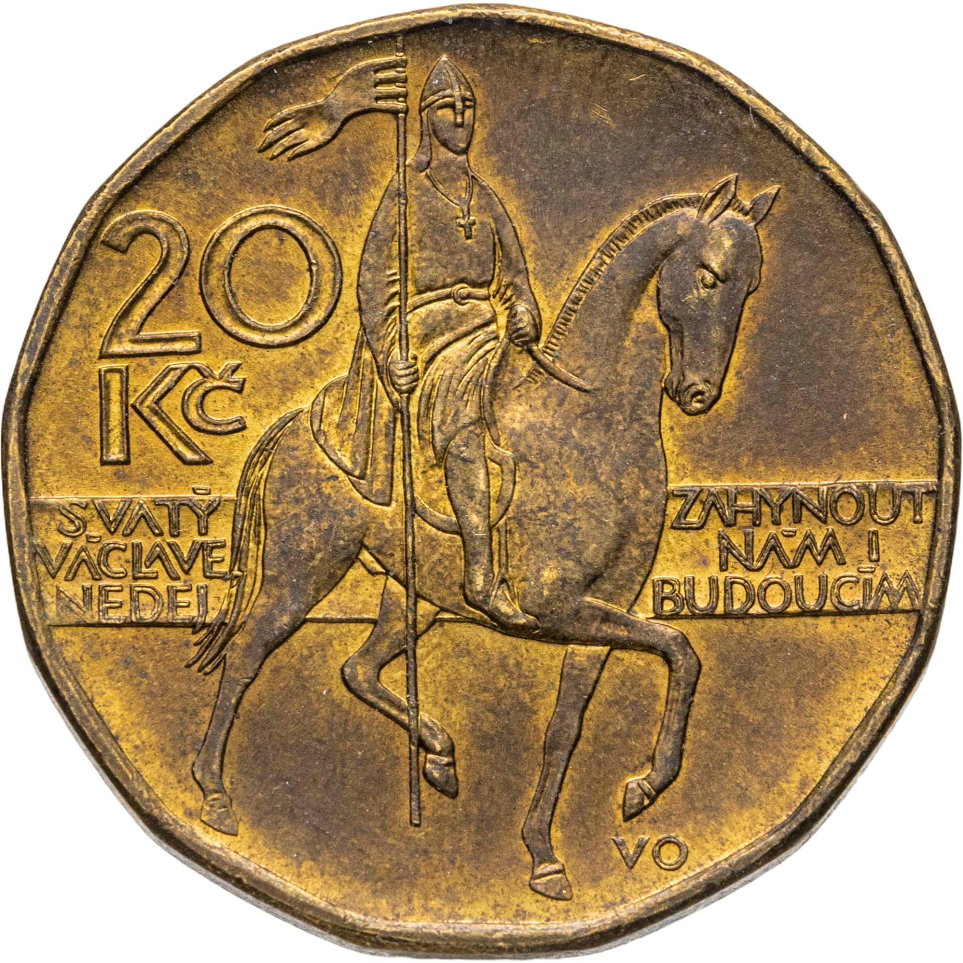 Чехия 20 крон korun 2014, Сталь, в сохранности AU