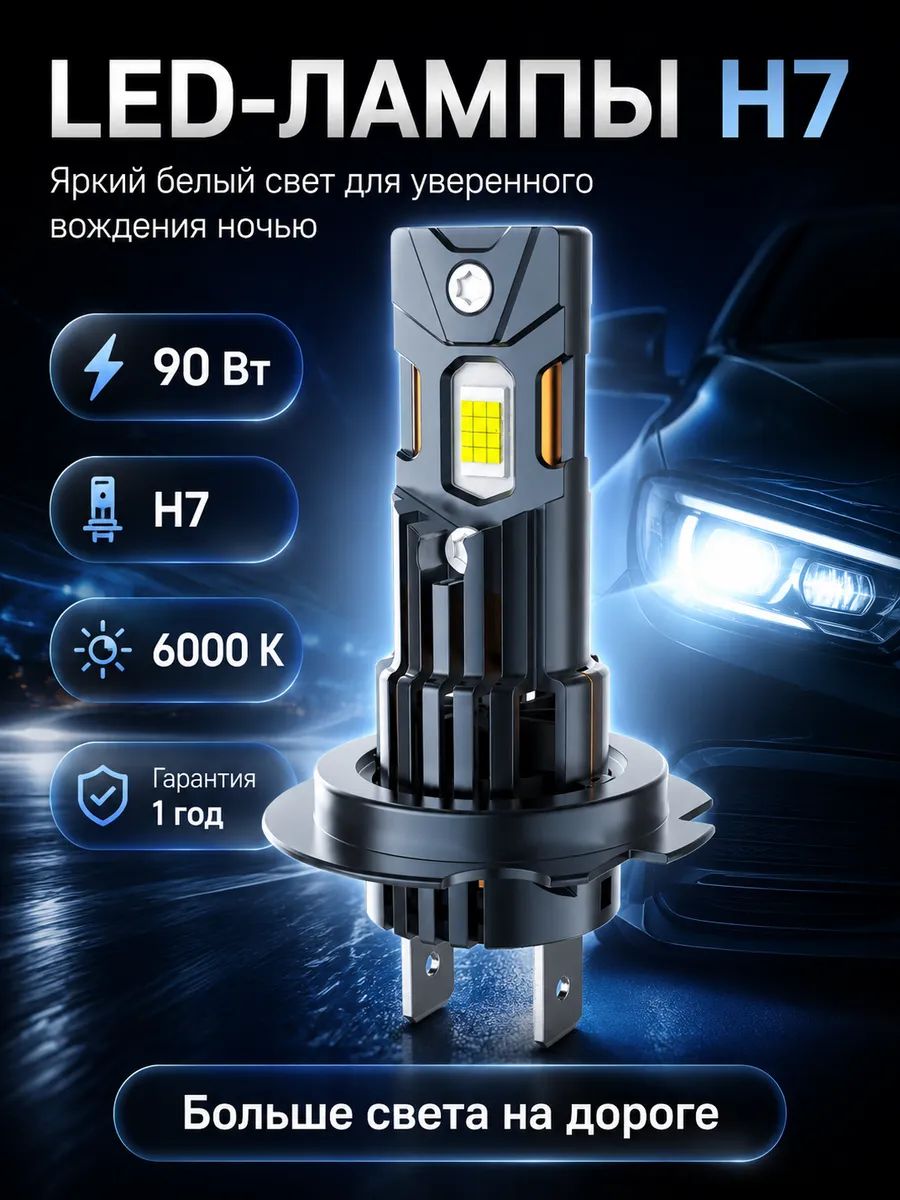 Eleforce Лампа автомобильная H7, 2 шт. арт. 03_H7SmartPlus