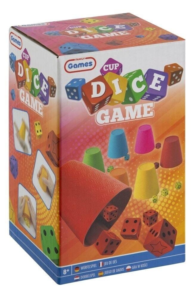 Настольная игра Grafix Кости, игра на удачу, 6 стаканчиков для детей