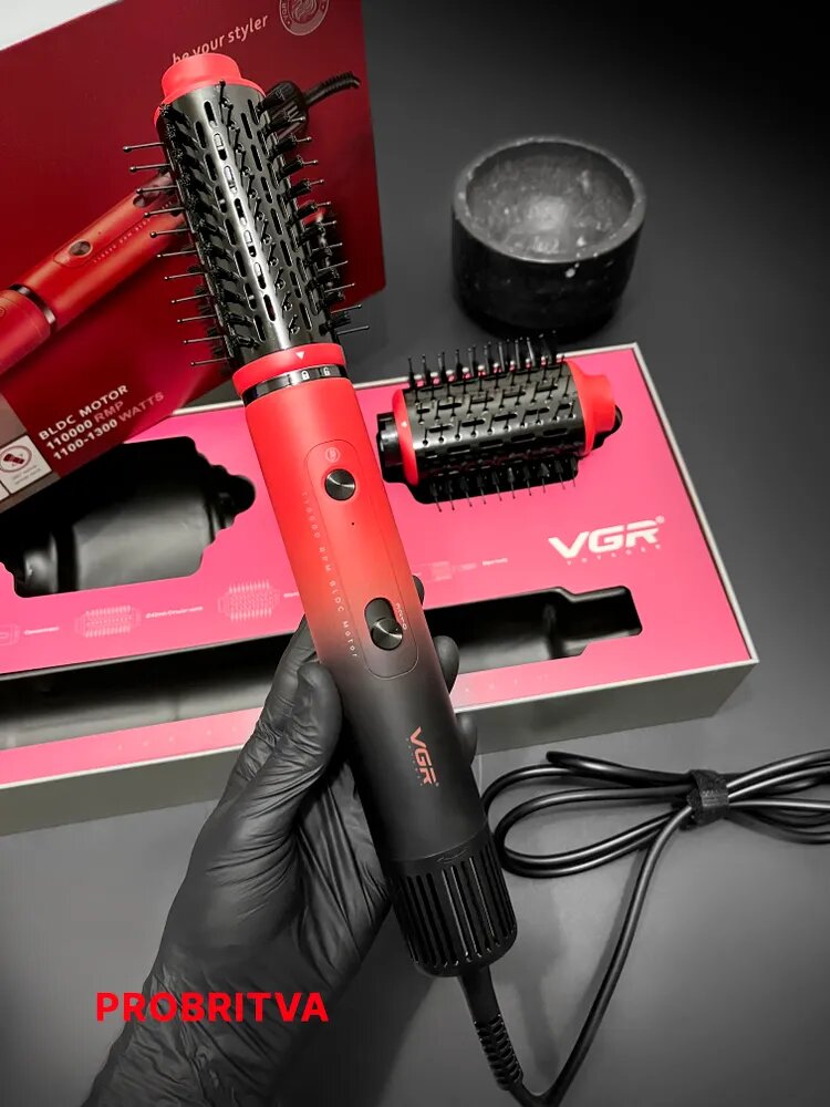 Профессиональный Фен-щетка для волос VGR V-489 / Фен 3в1 / Мультистайлер VGR Professional