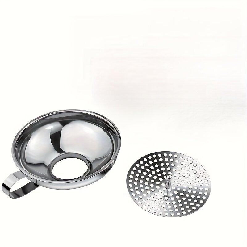 Набор воронок для консервирования и кухни, 2 шт, нержавеющая сталь, малая и большая, с фильтром