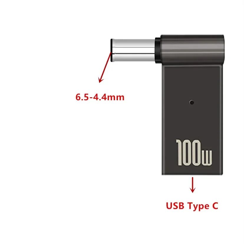 Bolantedz USB-адаптер для ноутбука 100 Вт 6.5-4.4mm