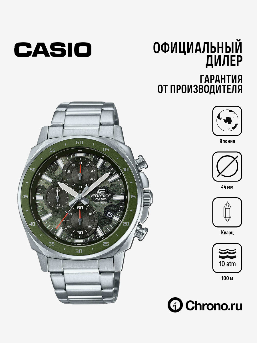 CASIO Edifice, зеленый,