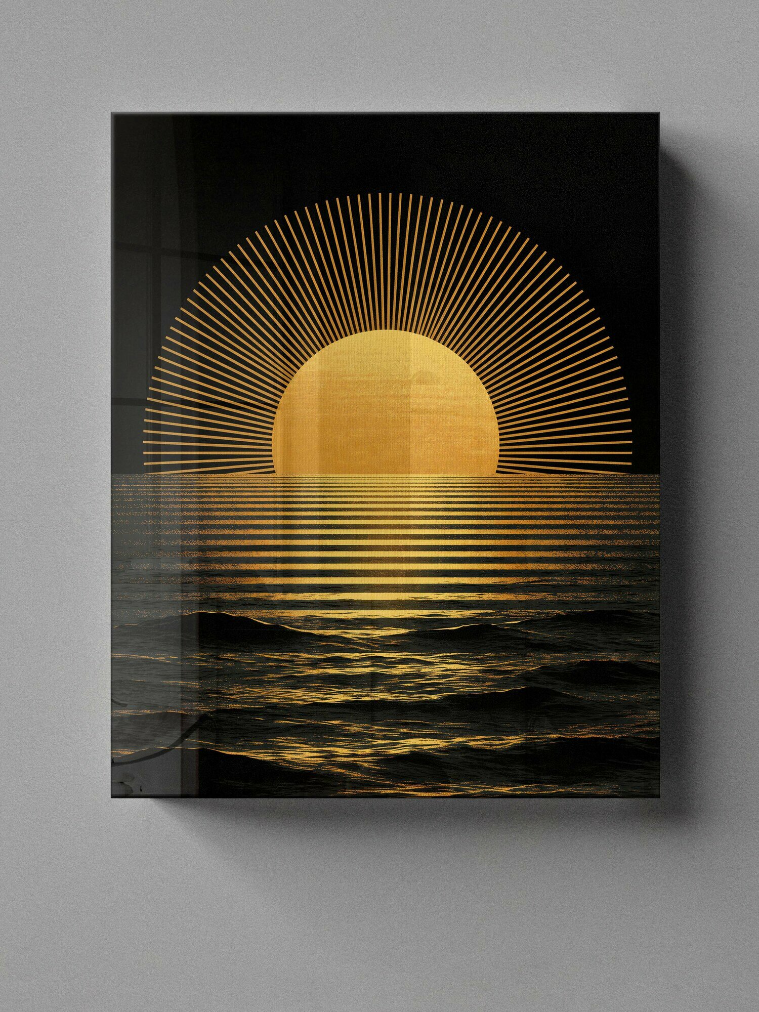 Картина Postermarket "Закат" на стекле, цифровая печать, 40x50 см