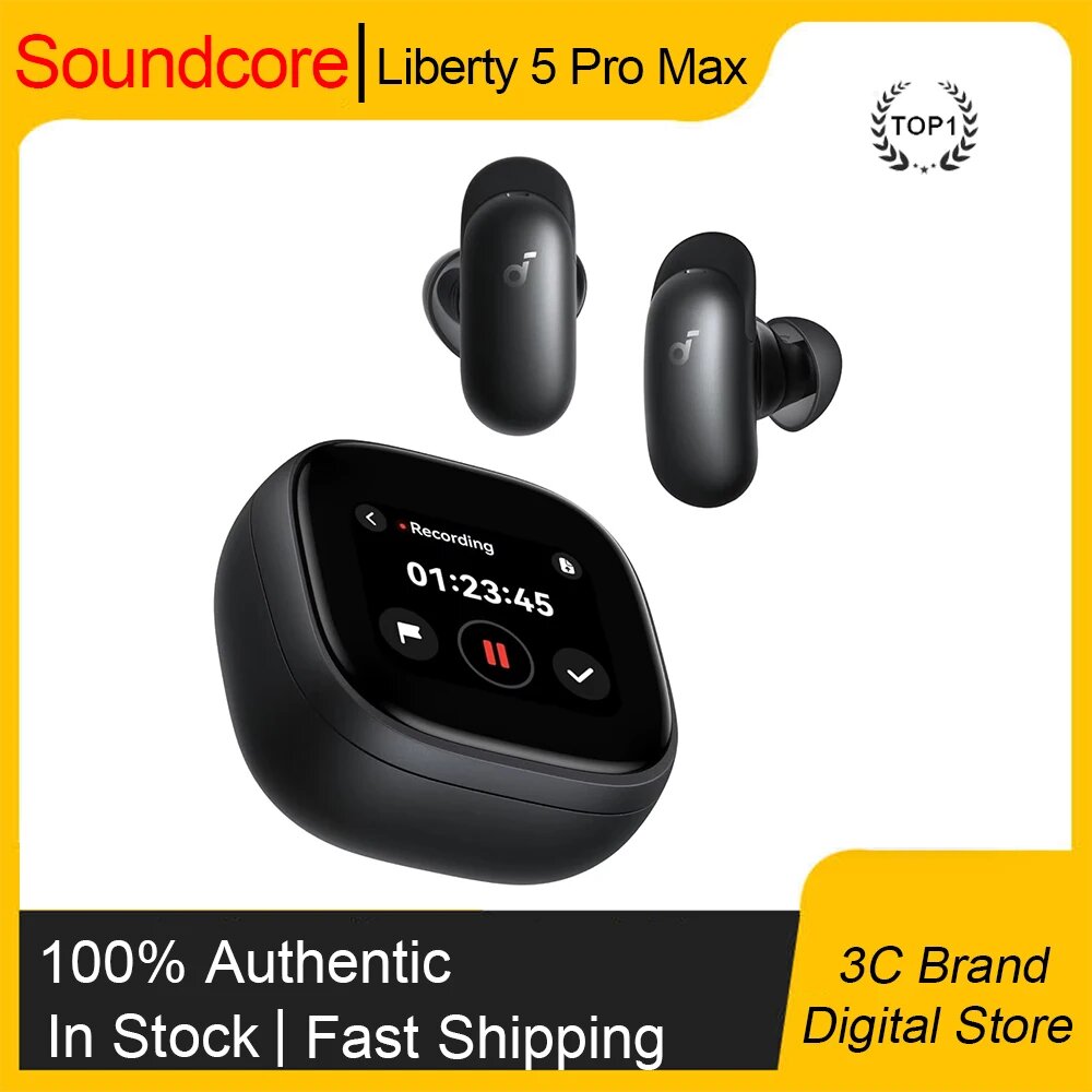 Беспроводные наушники Anker Soundcore Liberty 5 Pro Max Черный, Midnight Black