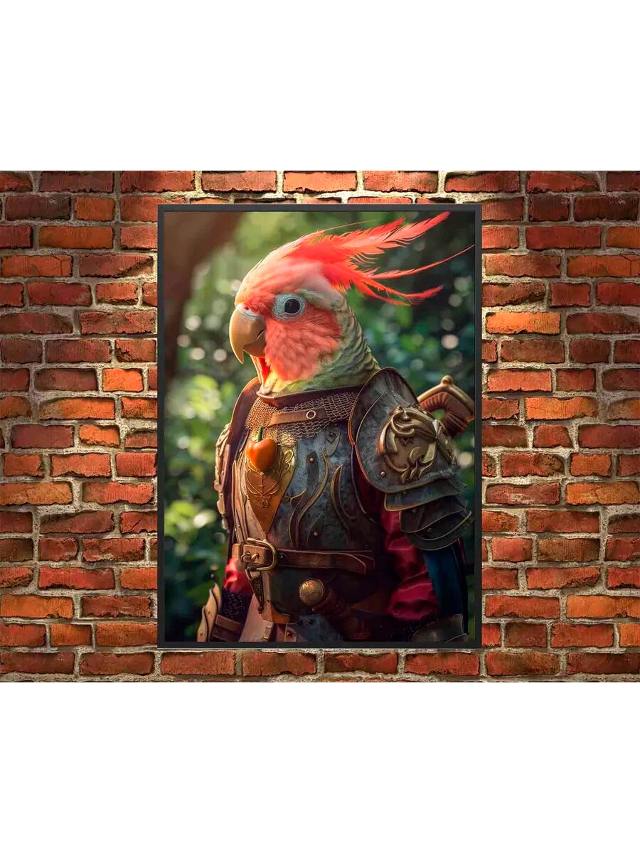 Неразлучник Птичий рыцарь 2, Плакат 30x42см