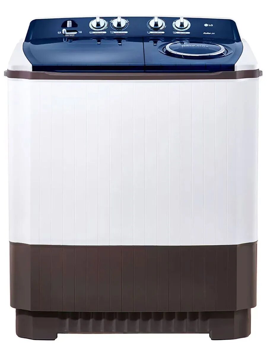 Стиральная машина LG P1461RWPL, загрузка 13 кг, вертикальная, активаторная, 3 режима, белый/синий
