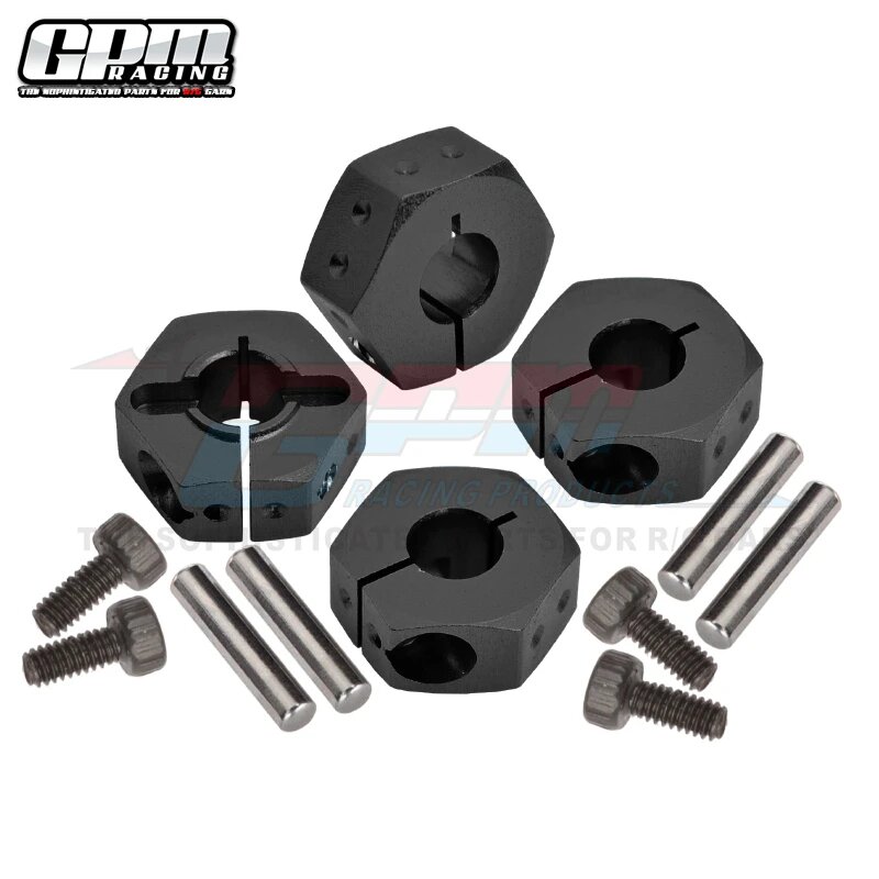 Ступица колеса GPM алюминиевая для TAMIYA XV-02 Pro BBX BB-01 черный