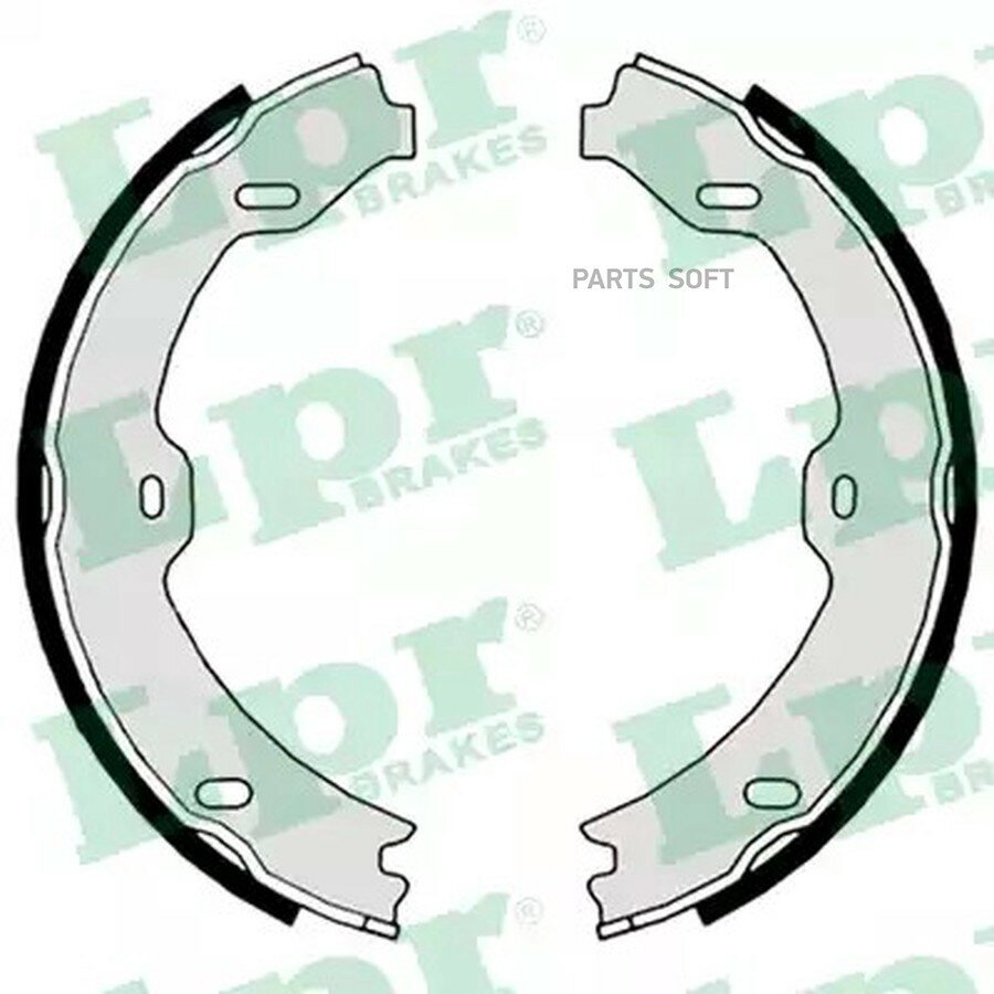 LPR 09020 колодки барабанные ручника!\ MB W211/W221/R230/C219 01>