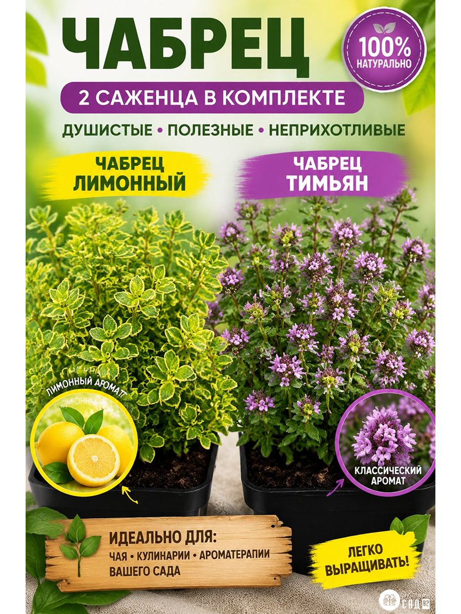 Чабреца Лимонный и Тимьян