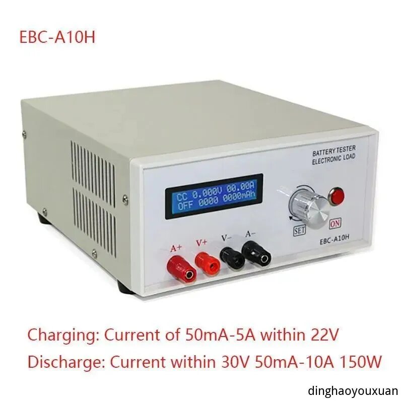 Испытатель емкости аккумулятора EBC - A10H зарядно - разрядный прибор Электронная нагрузка Тест мощности 5A Зарядка 10A