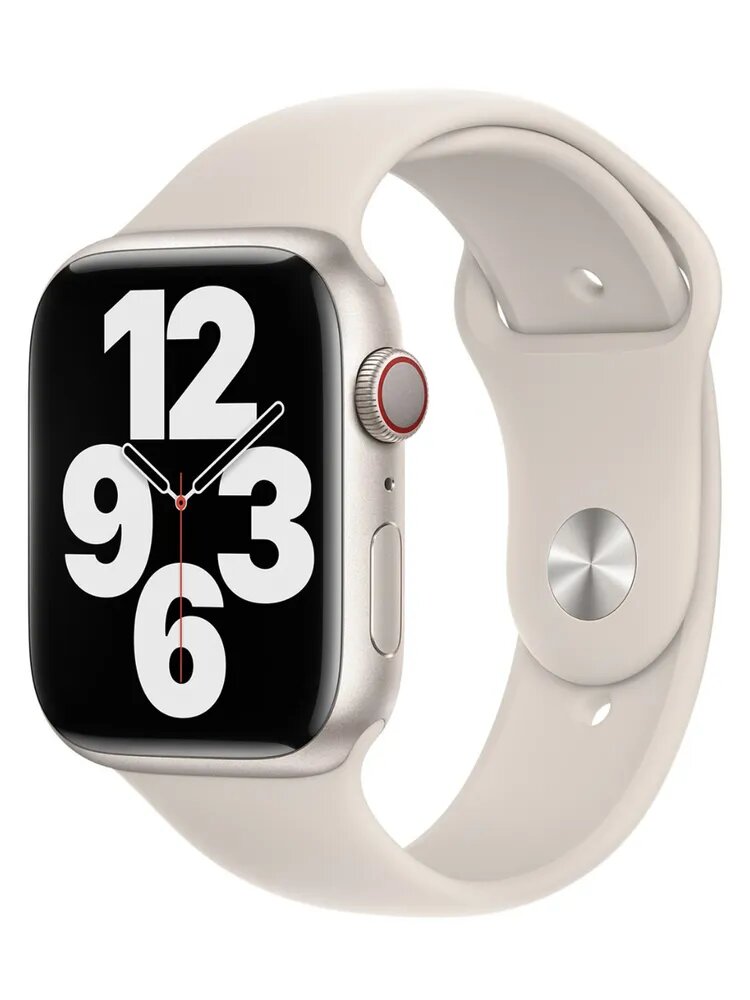 Ремешок Sport Band Starlight S/M для Apple Watch 38-40-41mm (Series 1-9) & SE 1-2 & 42mm (Series 10) MPLQ3ZM/A