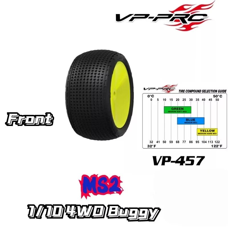 VP-PRO VP-457 Blue 1/10 4WD Buggy Front Tire