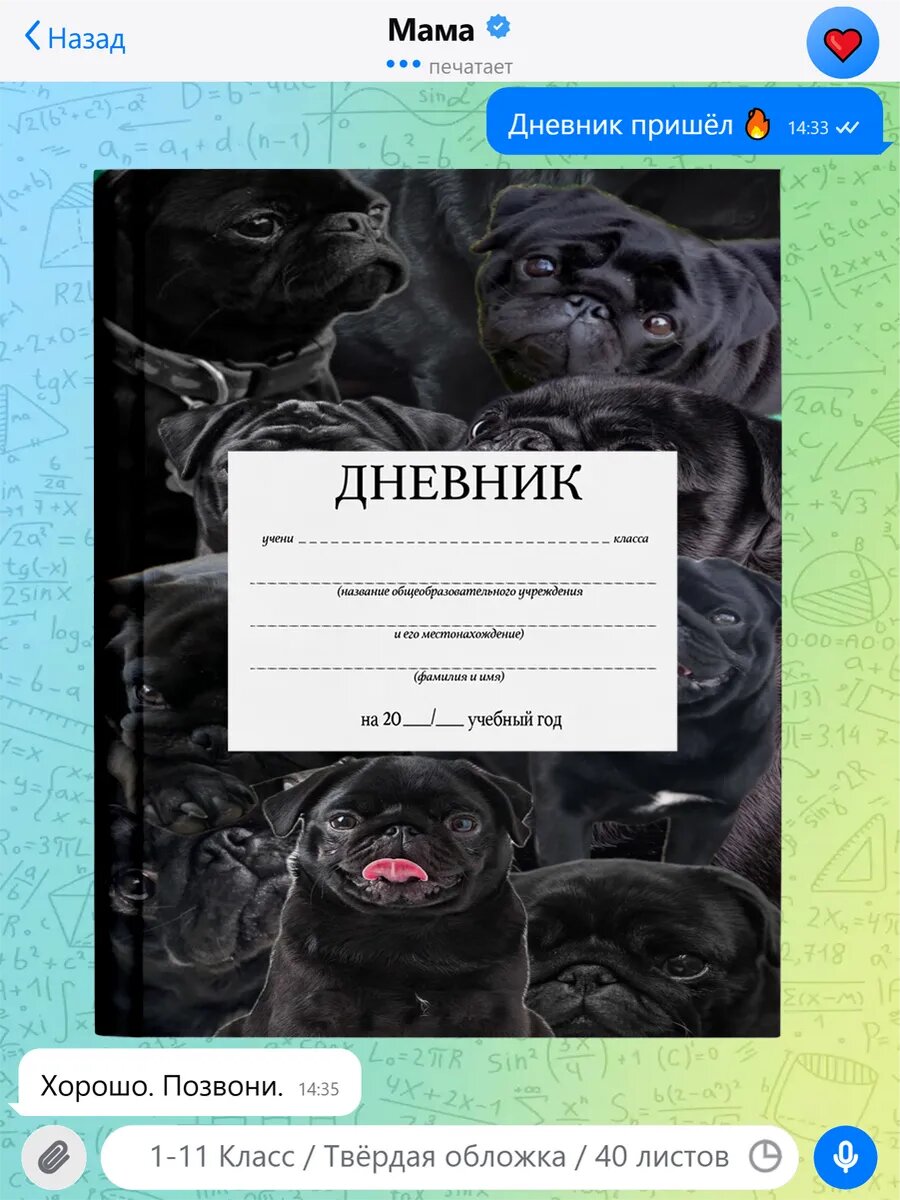 Школьный дневник с принтом Миньоны