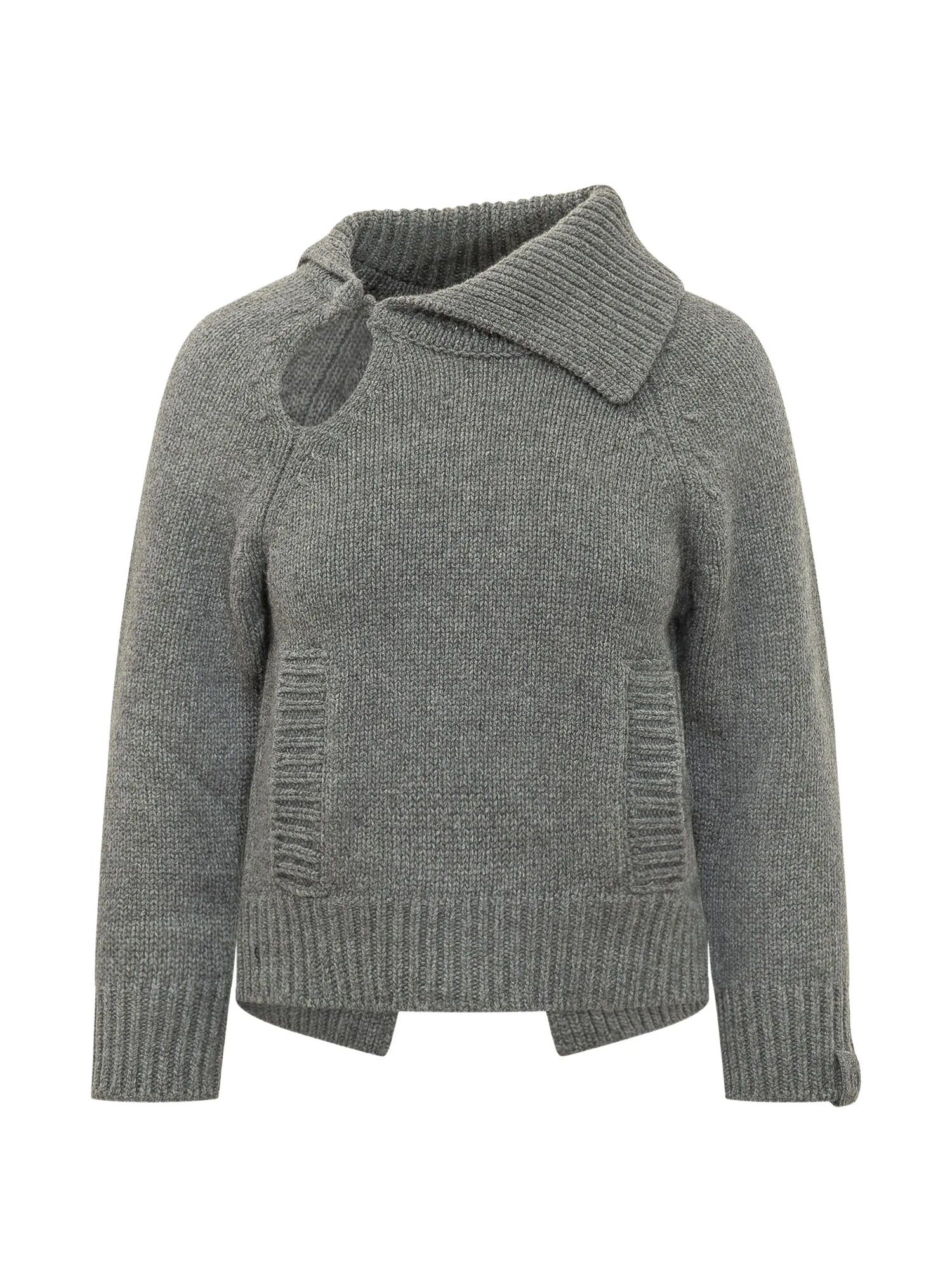 Свитер Asymmetric collar sweater