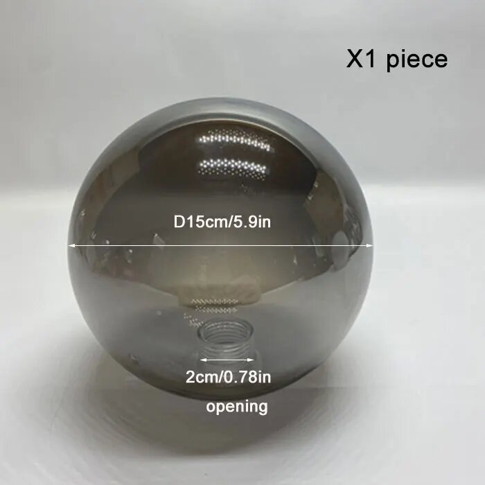 Стеклянный плафон G9 для лампы D10см, D12см, D15см с отверстием 2см, цвета: дымчатый, коньячный, янтарный, серый. Запасная часть.
