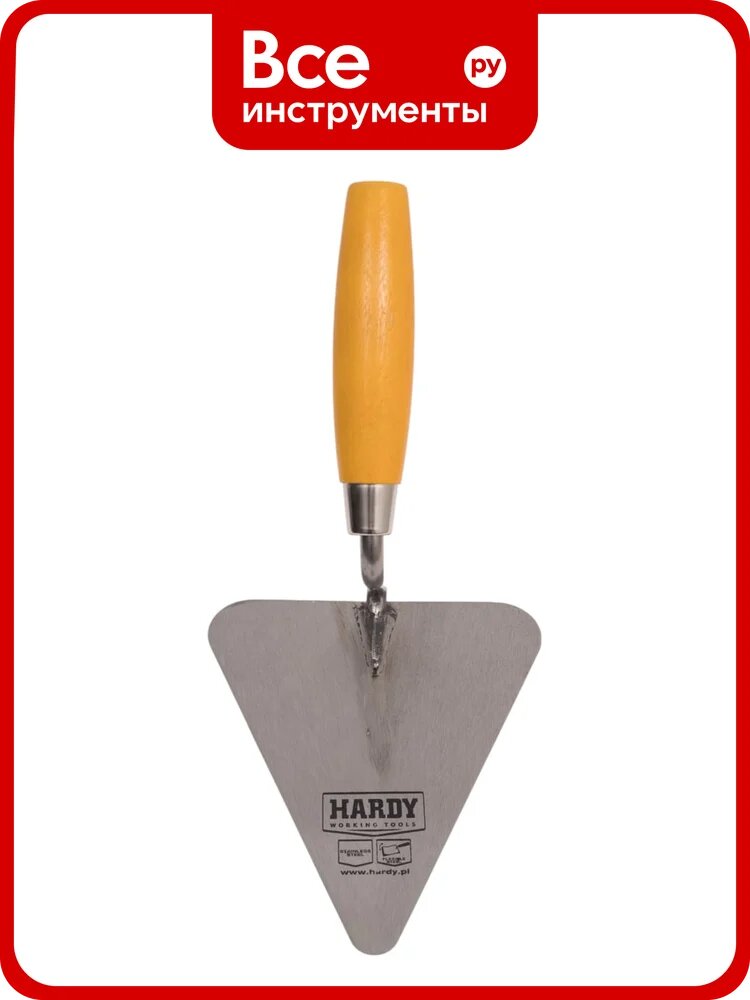 Кельма каменщика HARDY треугольная, серия 30, 18 см 0810-740018