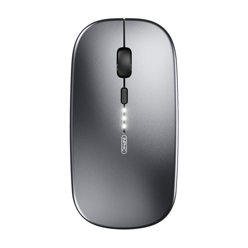 INPHIC M1 PRO беспроводная Bluetooth-мышь с трехрежимной работой, заряжаемая, тихая с индикатором заряда, подходит для