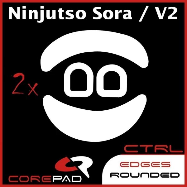 Высококачественные наклейки для мыши Sora V2 Ctrl Версия - Гладкие пластинки для компьютерных мышей