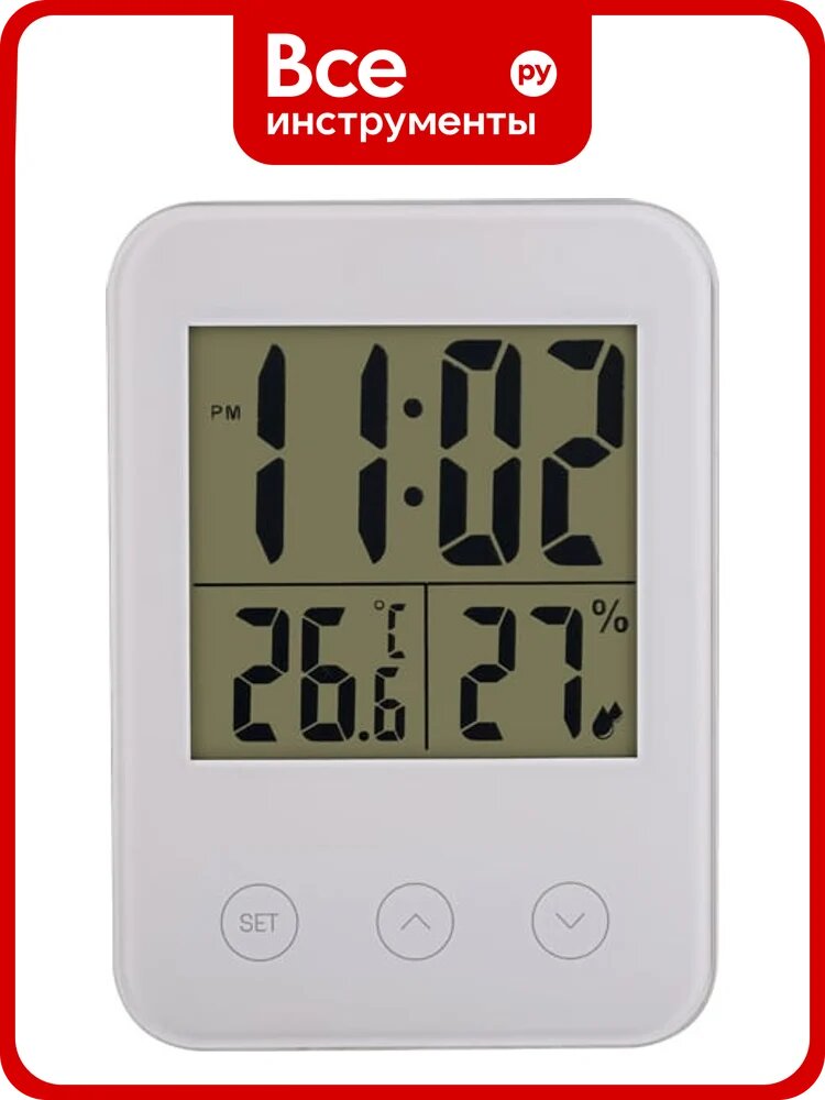 Часы-метеостанция PERFEO Touch PF-S681 белый 30 013 226