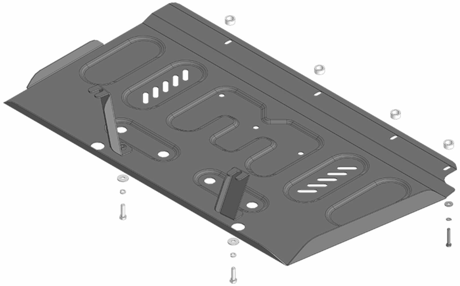 Защита стальная 2 мм Б Evolute I-Space V 1,5hyb; AWD; с 2025, Motodor.78619