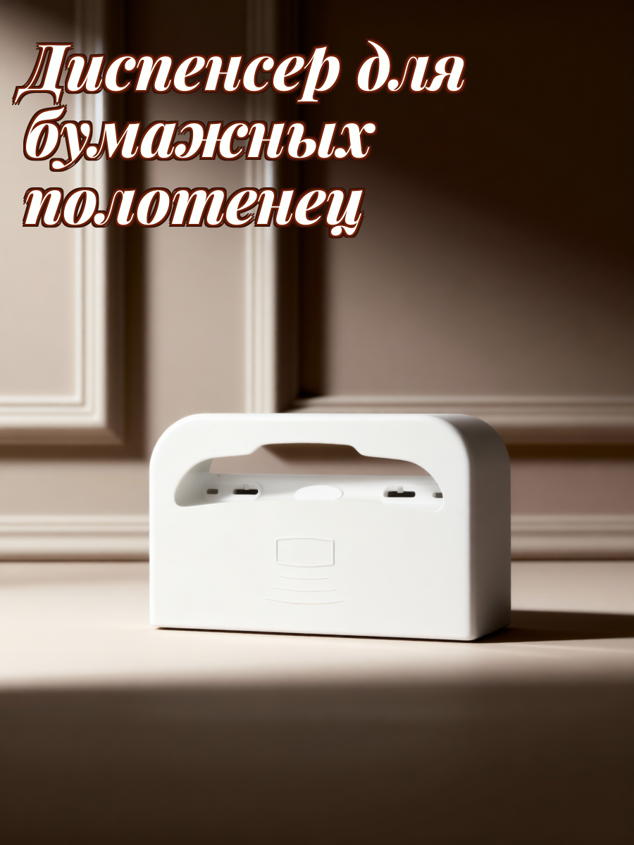 Диспенсер Для Бумажных Покрытий Унитаза Белый Размер 35x25x2 Cm