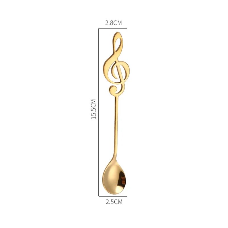 Музыкальная ложка из нержавеющей стали eTya gold