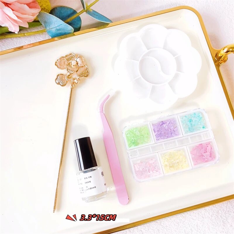 DIY набор для рукоделия с лотосом и инкрустацией перламутром